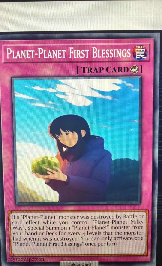 TRA CARD Ifa "Planet-Planet" monster was destroyed by Battle or I card ...