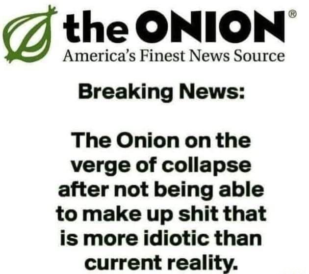 The ONION America's Finest News Source Breaking News: The Onion on the ...