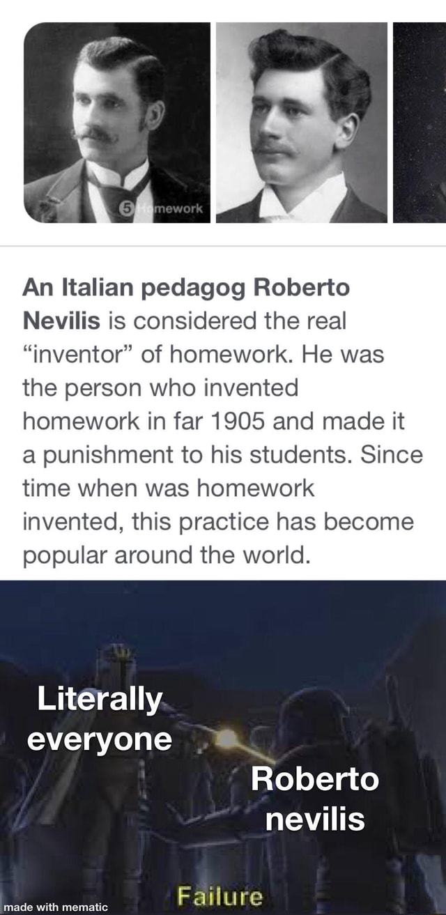 An Italian pedagog Roberto Nevilis is considered the real "inventor" of ...