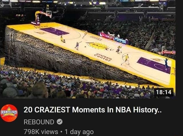 20 CRAZIEST Moments In NBA History. REBOUND 798K views 1 day ago - iFunny