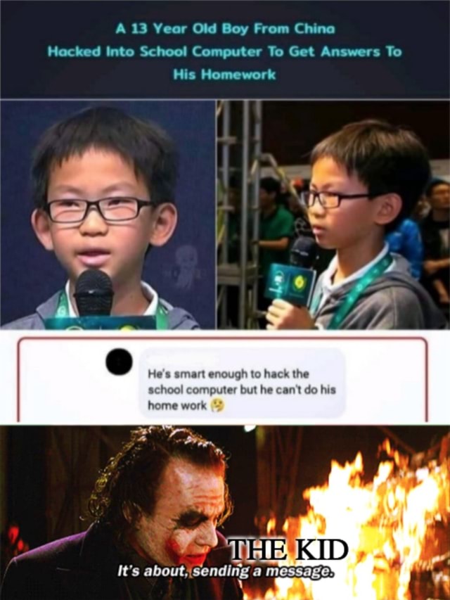 A 13 Year Old Boy From China Hacked Into School Computer To Get Answers ...