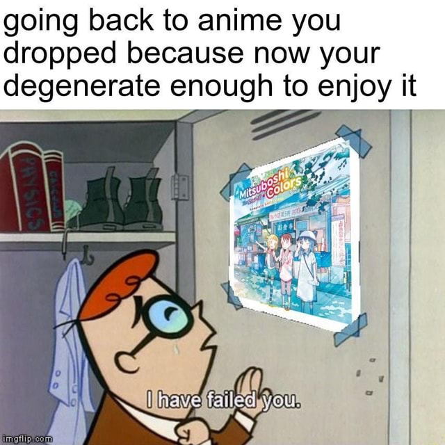 Going back to anime you dropped because now your degenerate enough to ...