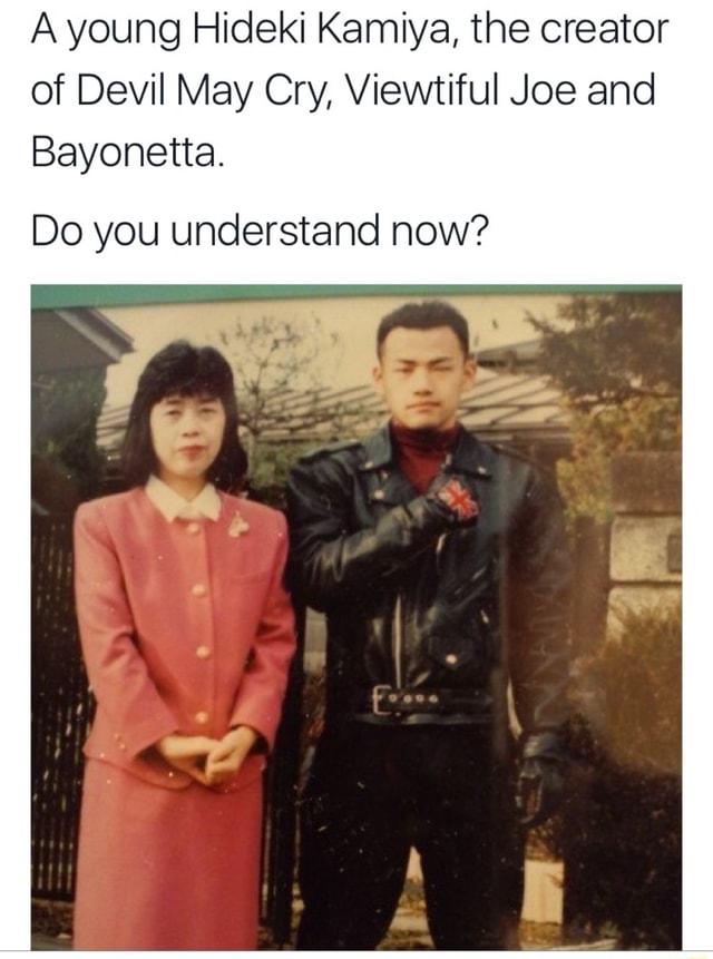 A young Hideki Kamiya, the creator of Devil May Cry, Viewtiful Joe and ...