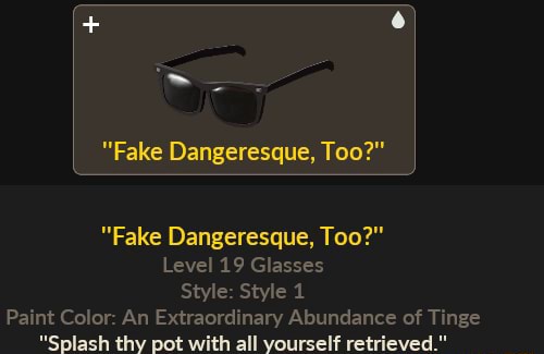 "Fake Dangeresque, Too?" "Fake Dangeresque, Too?" Level 19 Glasses ...