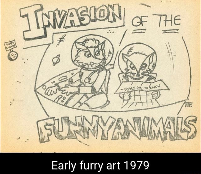 Early furry art 1979 - iFunny