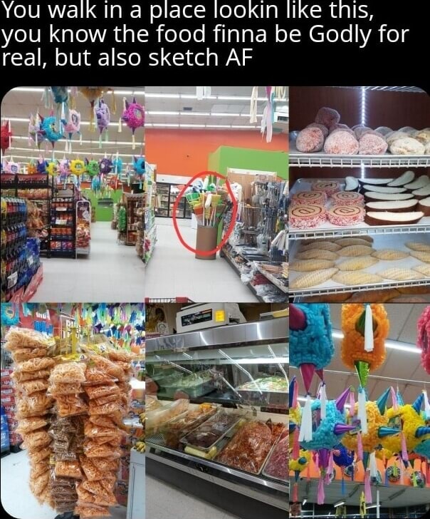 You walk in place lookin like this, you know the food finna be Godly ...