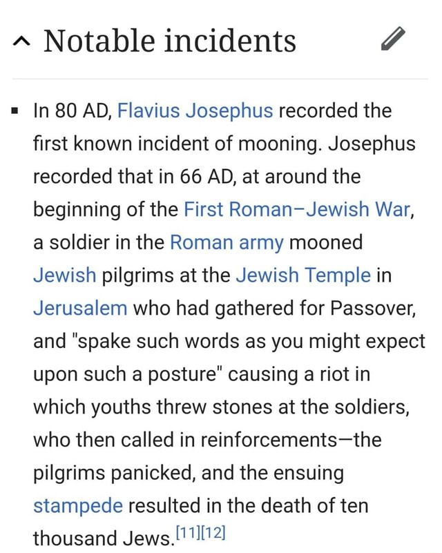 A Notable incidents I - In 80 AD, Flavius Josephus recorded the ﬁrst ...