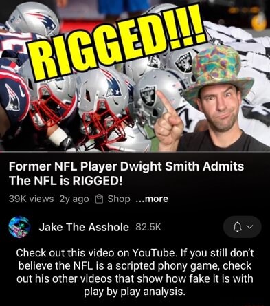 Former NFL Player Dwight Smith Admits The NFL is RIGGED! views ago Shop ...