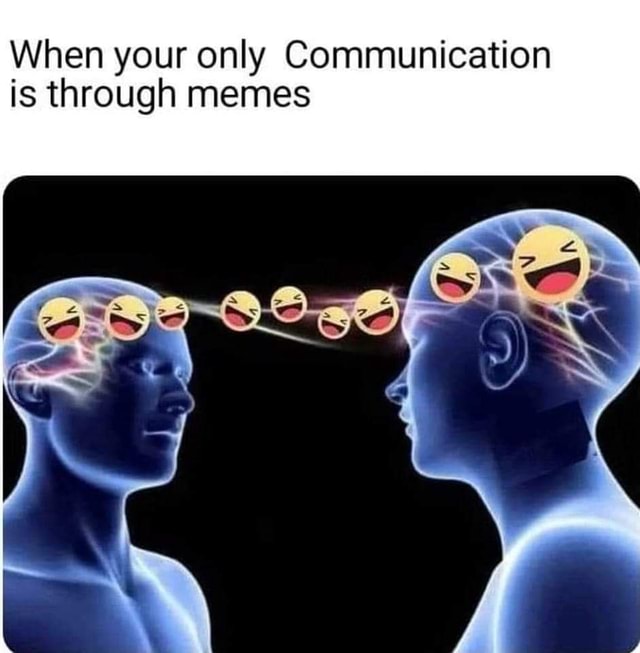 When your only Communication is through memes - iFunny