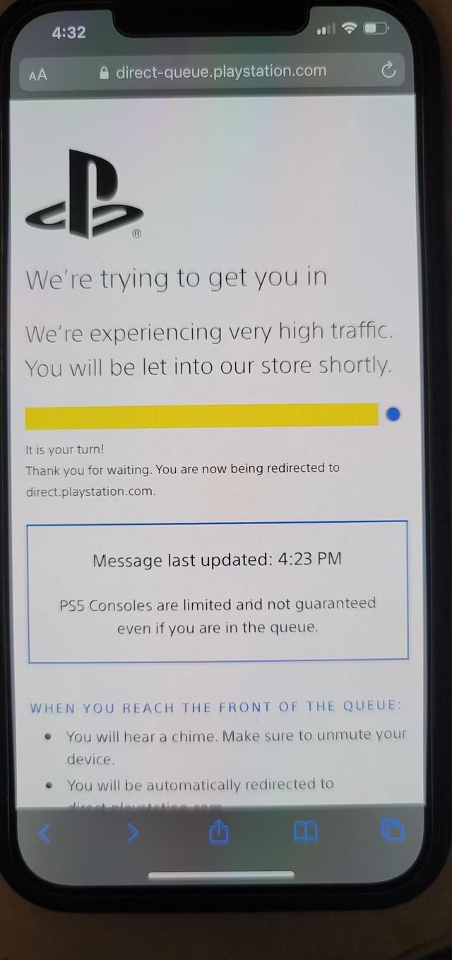 Ps5 queue - AA & We're trying to get you in We're experiencing very ...