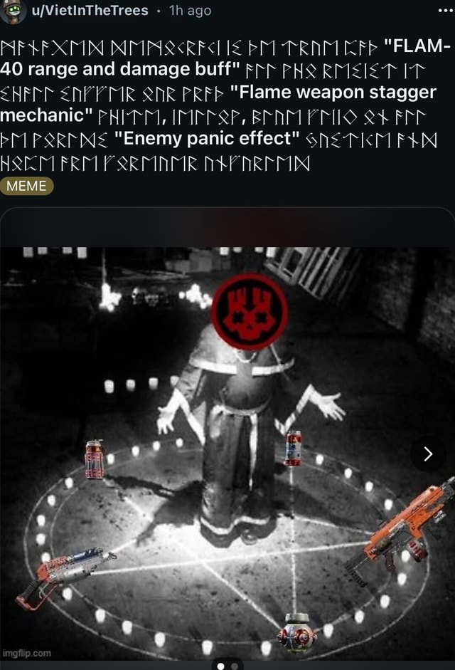 Ago PIFREXPIN IS TRAM CRP "FLAM- 40 range and damage buff" PNS SNEMP