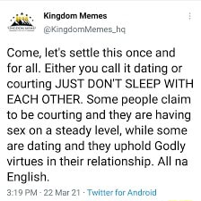 Kodom Memes @XingdomMemes.ha Come, let's settle this once and for all ...