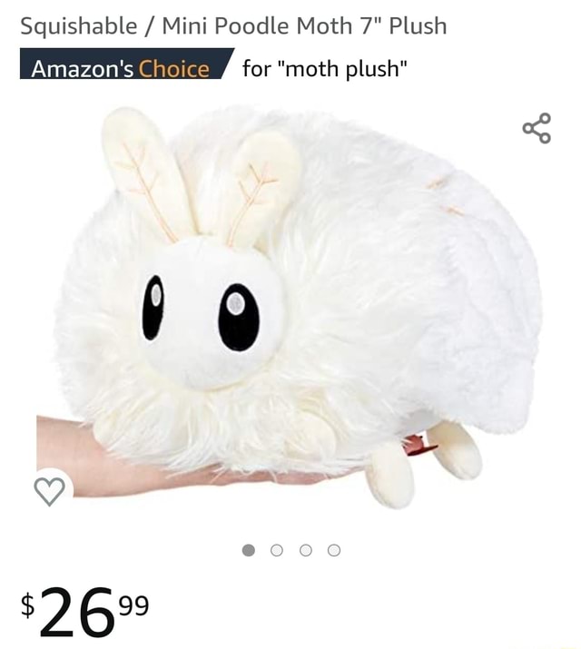 Squishable / Mini Poodle Moth 7" Plush Amazon's for "moth plush" - iFunny