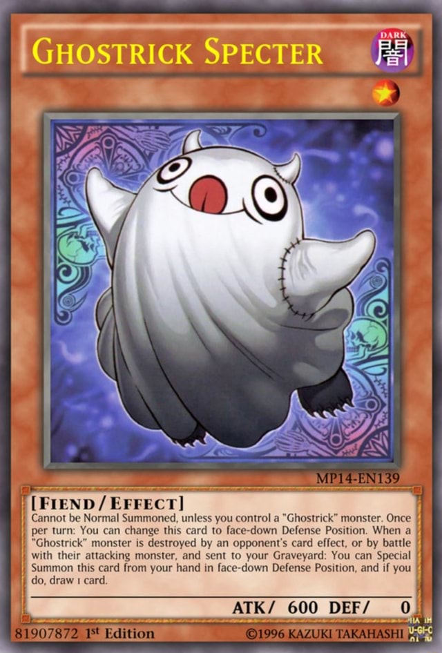 DARK GHOSTRICK SPECTER -g [FIEND / EFFECT] MP14-EN139 Cannot be Normal ...