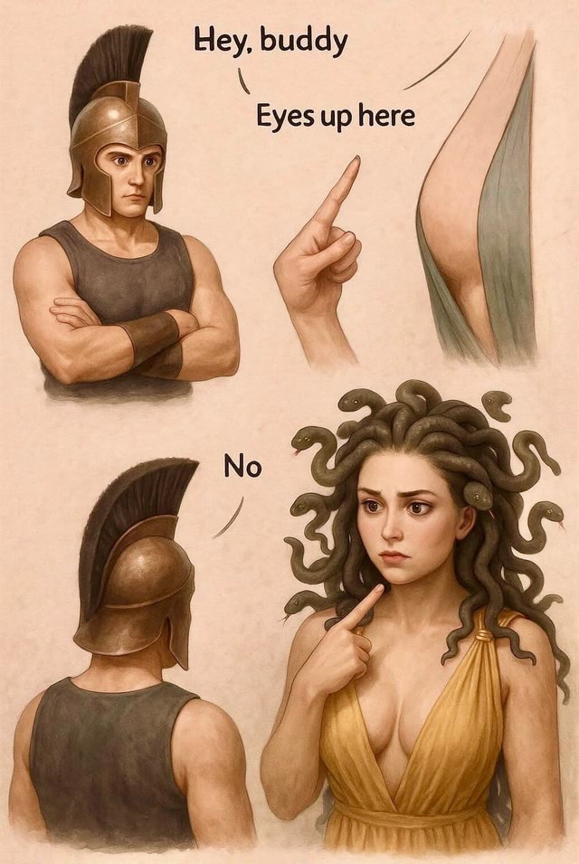 Hey, buddy I Eyes up here - iFunny