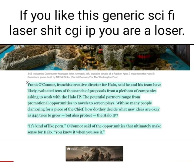 If you like this generic sci fi laser shit cgi ip you are a loser ...