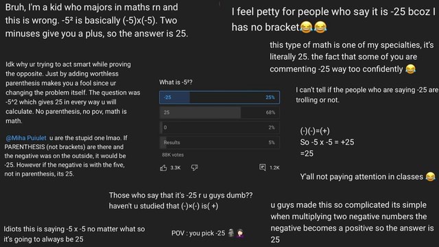 Bruh, I'm a kid who majors in maths rn and I feel petty for people who ...
