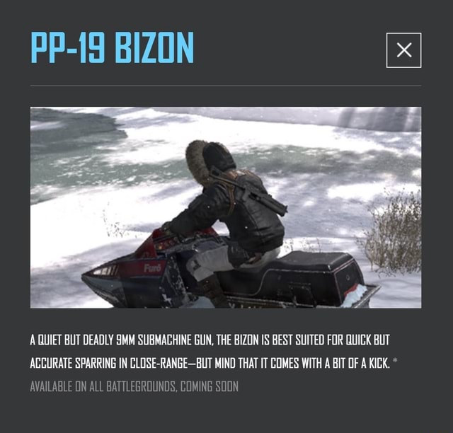 #pubg - PP-19 BIZON A QUIET BUT DEADLY SMM SUBMACHINE GUN. THE BIZON IS ...