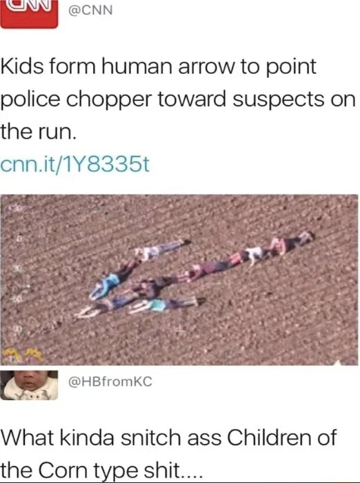 CNN Kids form human arrow to point police chopper toward suspects on ...