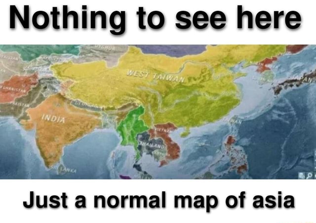 Nothing to see here Just normal map of asia - iFunny