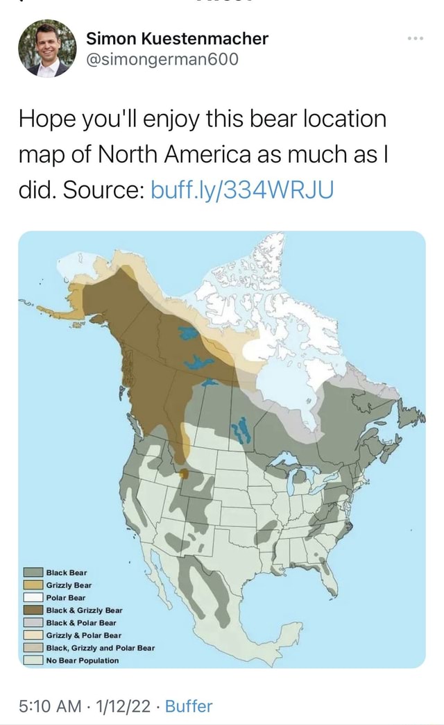 Hope you'll enjoy this bear location map of North America as much as I ...