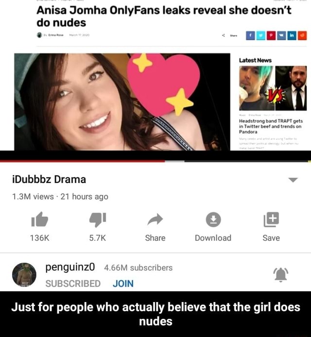 Anisa Jomha OnlyFans leaks reveal she doesn't do nudes es HODODO Headstrong band TRAPT gets in ...