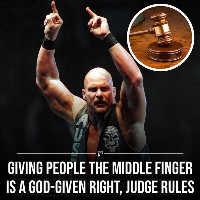 GIVING PEOPLE THE MIDDLE FINGER IS A GOD-GIVEN RIGHT, JUDGE RULES ...