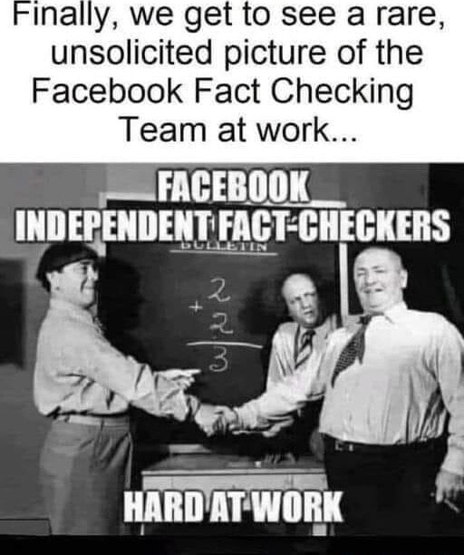 Finally, we get to see a rare, unsOlicited picture of the Facebook Fact ...