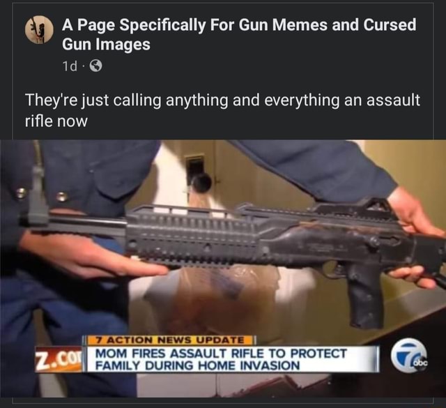 A Page Specifically For Gun Memes and Cursed Gun Images They're just ...