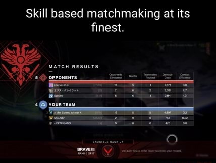 Skill based matchmaking at its finest. MATCH RESULTS - iFunny