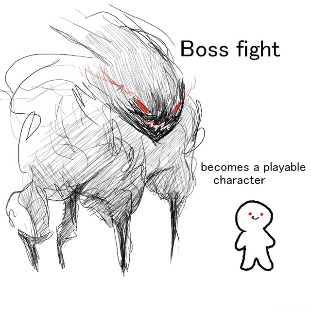 Boss fight becomes a playable character - iFunny