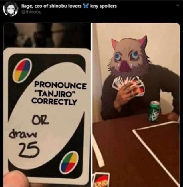 Rage, ceo of shinobu lovers kny spoilers PRONOUNCE "TANJIRO" CORRECTLY ...