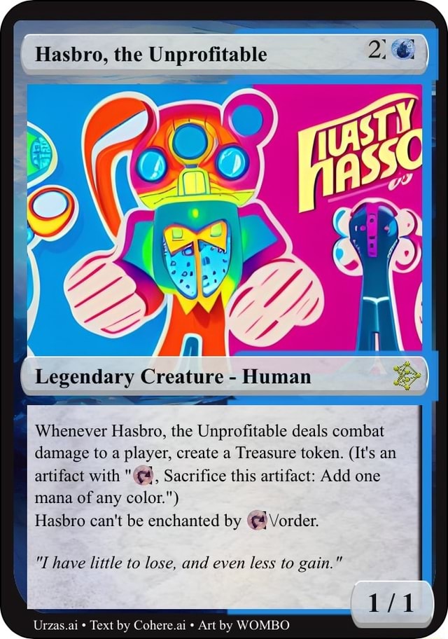 Hasbro, the Unprofitable Legendary Creature - Human Whenever Hasbro ...