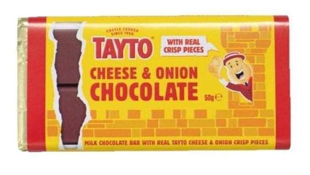 No - TAYTON CHE & ONION WiLK CROCOLATE BAR WITH REAL TAYTO CHEESE ...