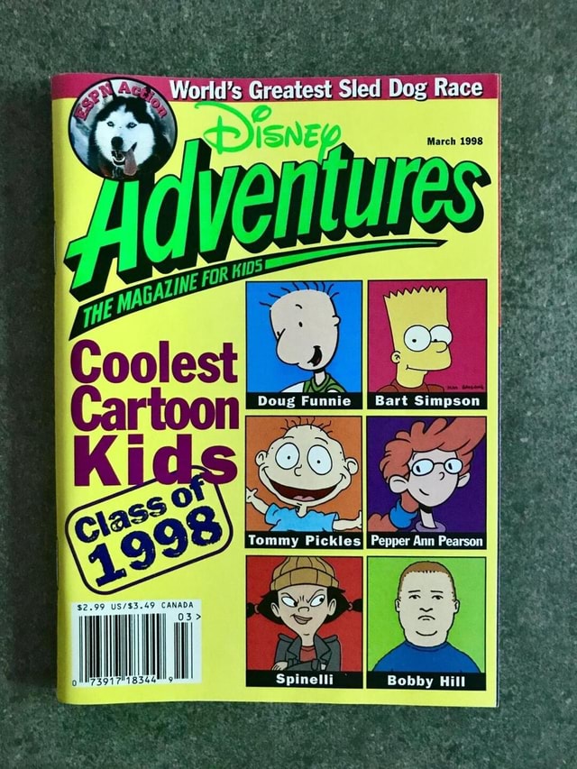The cartoon class of 1998 - og Rage Doug Funnie art Simpson I Tommy ...