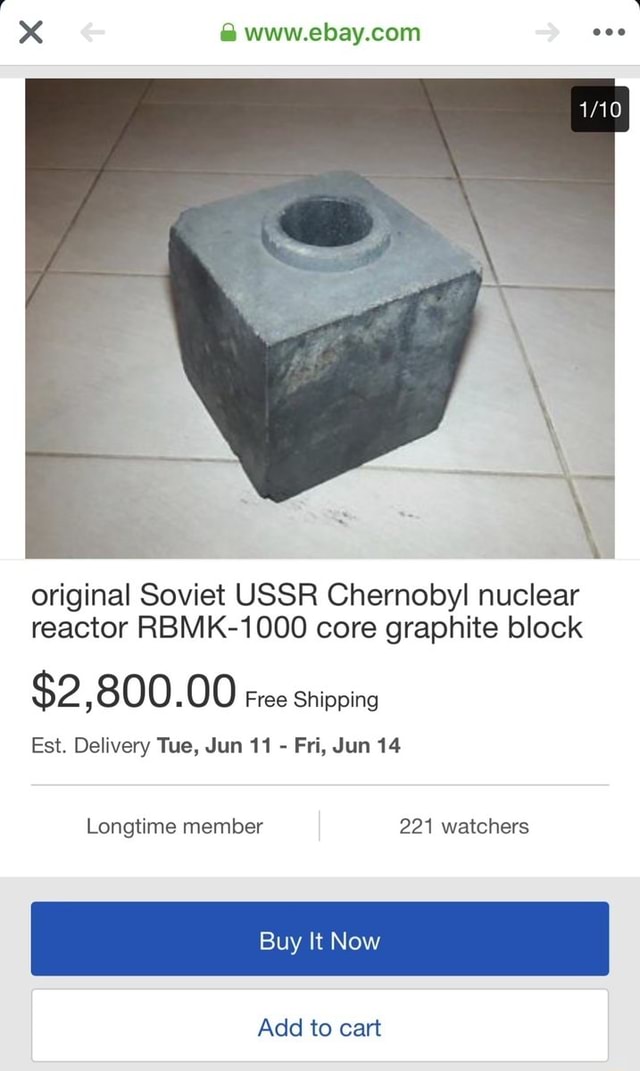 X @ original Soviet USSR Chernobyl nuclear reactor RBMK-1000 core ...