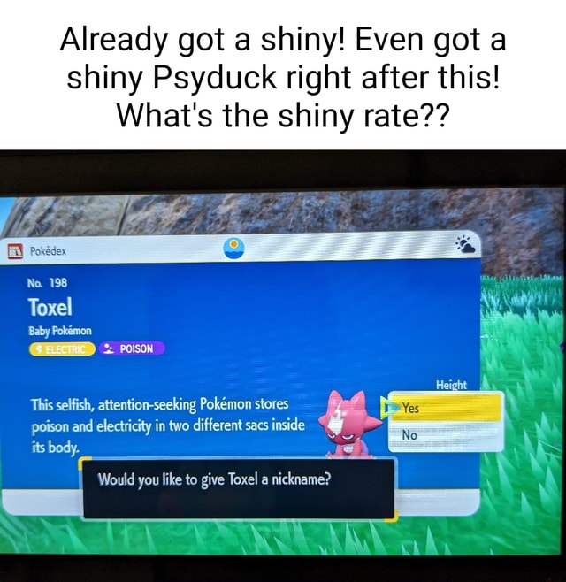 Already got a shiny! Even got shiny Psyduck right after this! What's ...