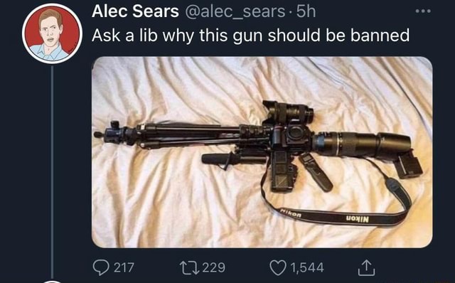 Alec Sears alec Ask a lib why this gun should be banned 217 - iFunny