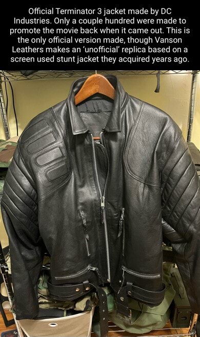 Official Terminator 3 jacket made by DC Industries. Only a couple ...