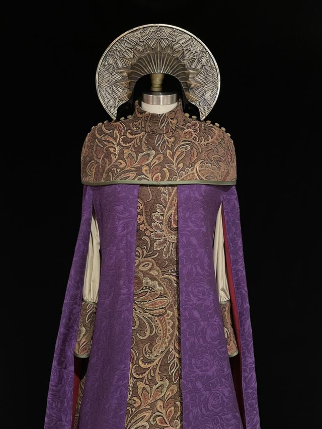 Star Wars: Padme Amidala Naboo Refugee (on dress form) (with cape and ...