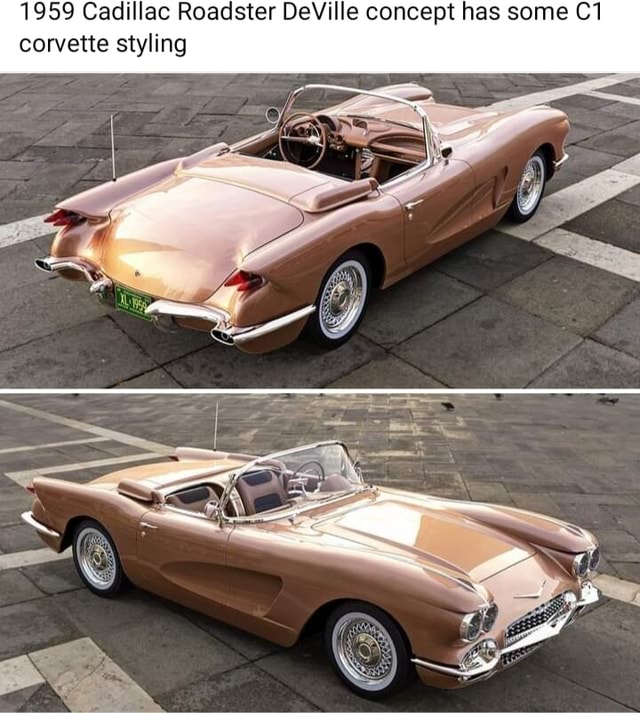 1959 Cadillac Roadster DeVille concept has some corvette styling ...