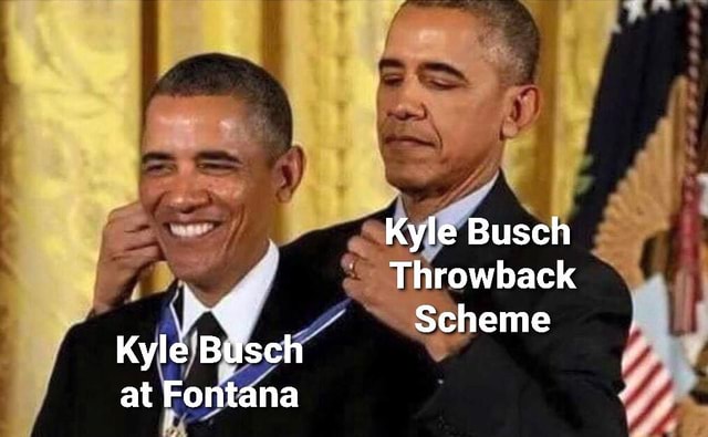 Kyle Busch Throwback Scheme Kyle Busch at Fontana - America’s best pics ...