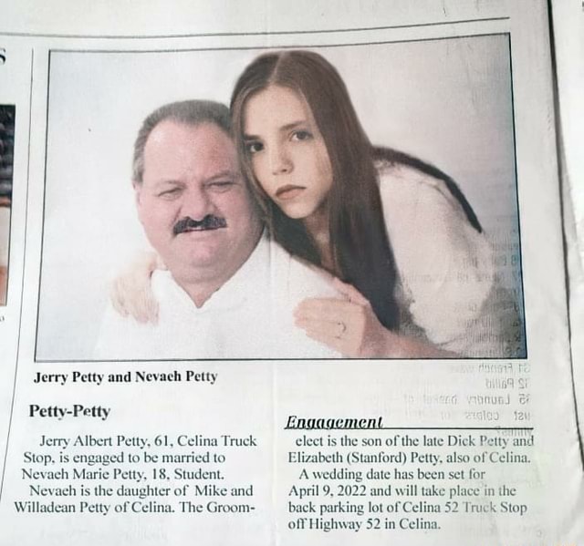 Jerry Petty and Nevach Petty Petty-Petty Jerry Albert Petty, 61, Celina ...