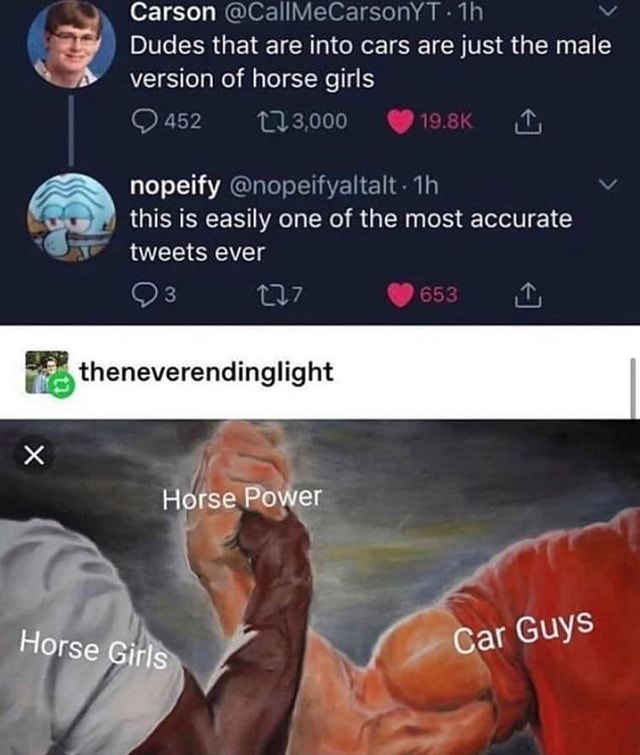 Carson @CallMeCarsonyT - Dudes that are into cars are just the male ...