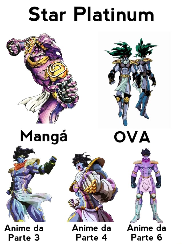 Star Platinum Anime da Anime da Anime da Parte 3 Parte 4 Parte 6 - )
