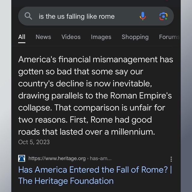Is the us falling like rome All News Videos Images Shopping Forum ...