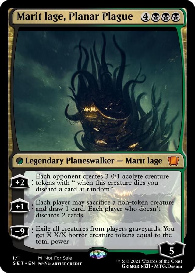 Marit lage, Planar Plague ge Legendary Planeswalker Marit la Each ...