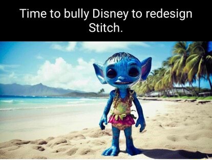 Time to bully Disney to redesign Stitch. - iFunny