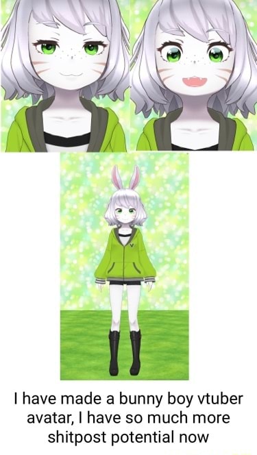 Have made a bunny boy vtuber avatar, I have so much more shitpost ...