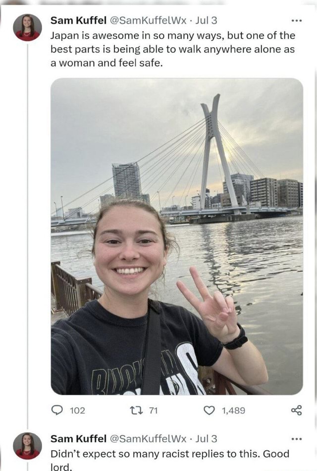 Sam Kuffel @SamkKuffelWx Jul 3 Japan is awesome in so many ways, but ...